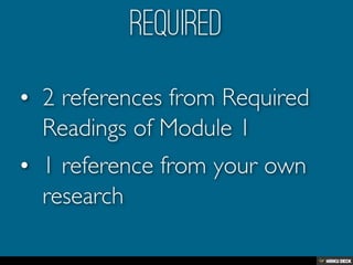 Assignment Breakdown | PPT