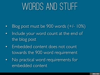 Assignment Breakdown | PPT