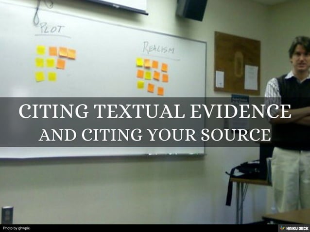 Citing Textual Evidence | PDF | Technology & Computing