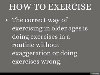 Different ages, different exercises? | PDF