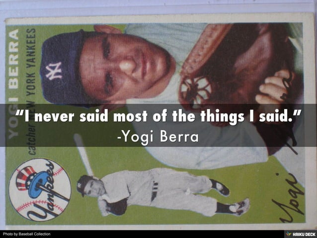 Top 20 Yogi-isms | PDF