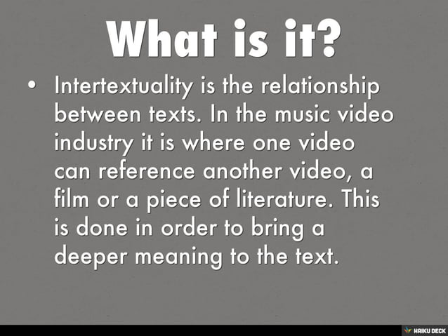 Intertextuality | PDF | Poetry | Books and Literature