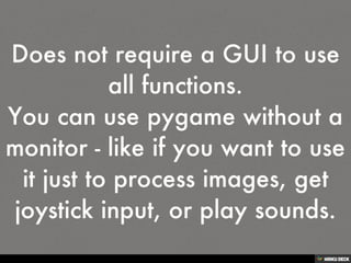 Pygame | PPT