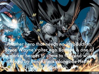 DC's upcoming movie slate. | PDF
