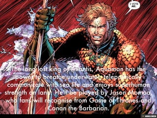 DC's upcoming movie slate. | PDF