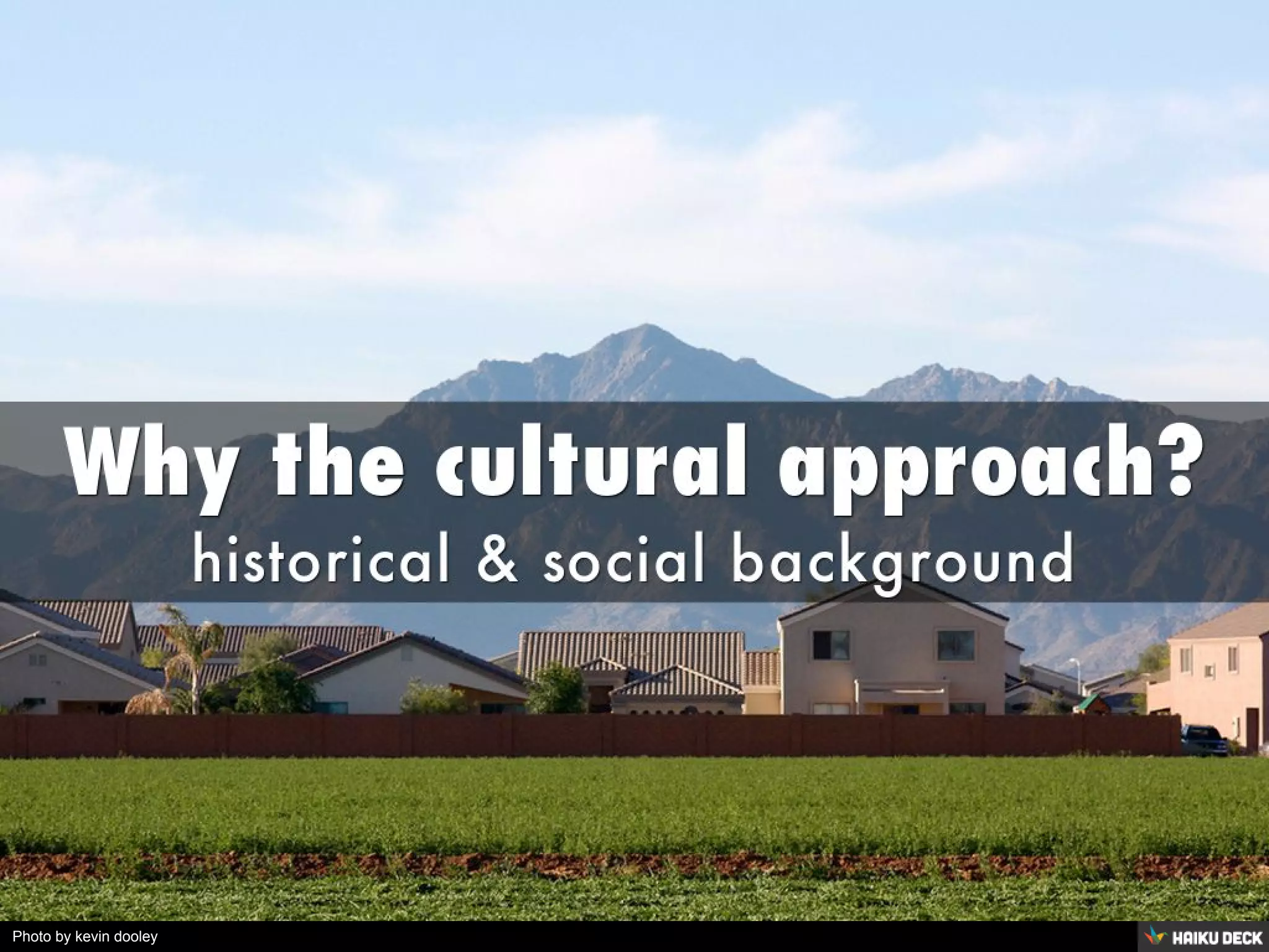 Cultural Approaches | PPT
