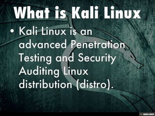 Kali Linux | PDF | Operating Systems | Computer Software and Applications