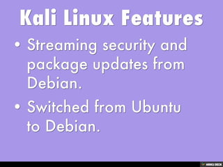 Kali Linux | PDF | Operating Systems | Computer Software and Applications