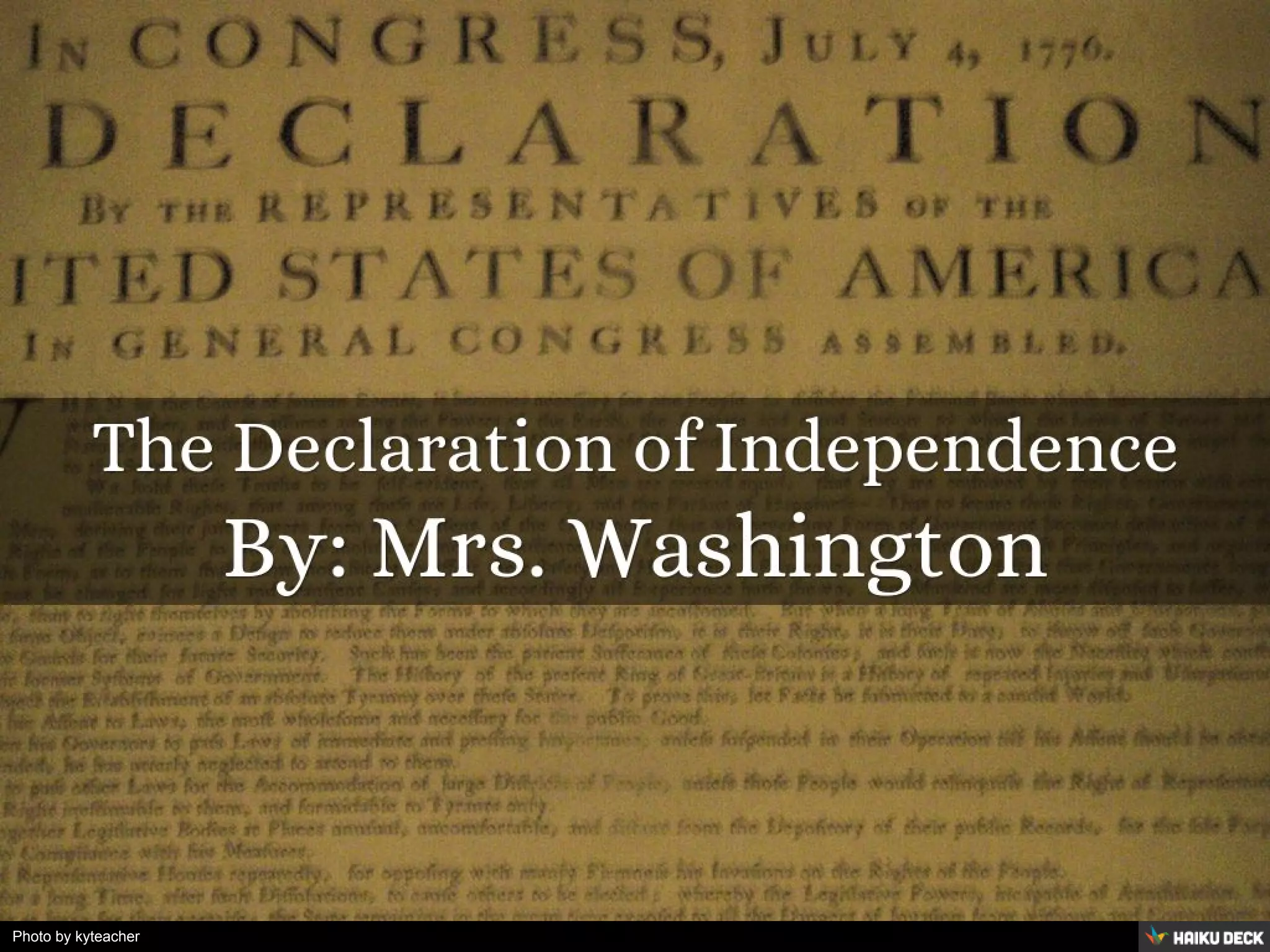 The Declaration of Independence | PPT