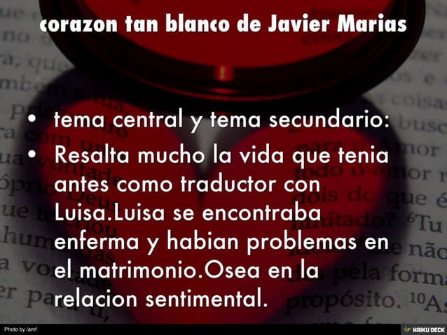 corazon tan blanco de Javier Marias | PDF | Poetry | Books and Literature