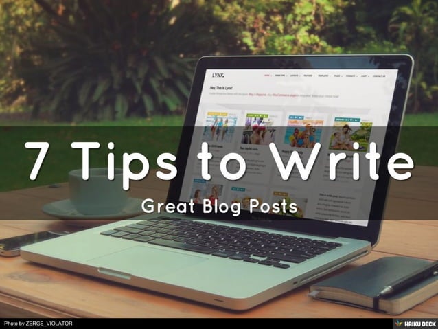 7 Tips to Write | PDF