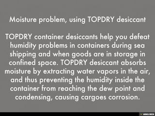 TOPDRY Container Desiccant | PPT