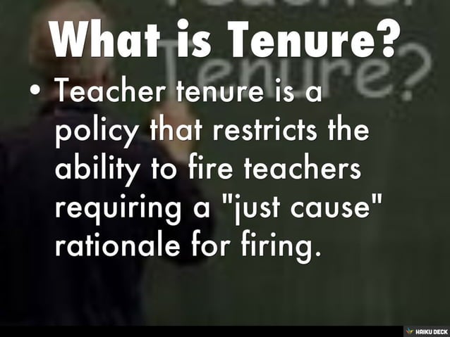 Tenure | PPT