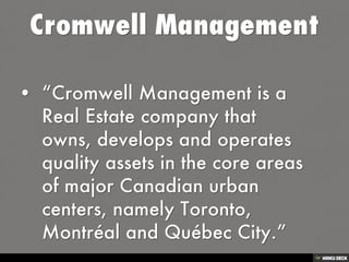 Cromwell Management | PPT