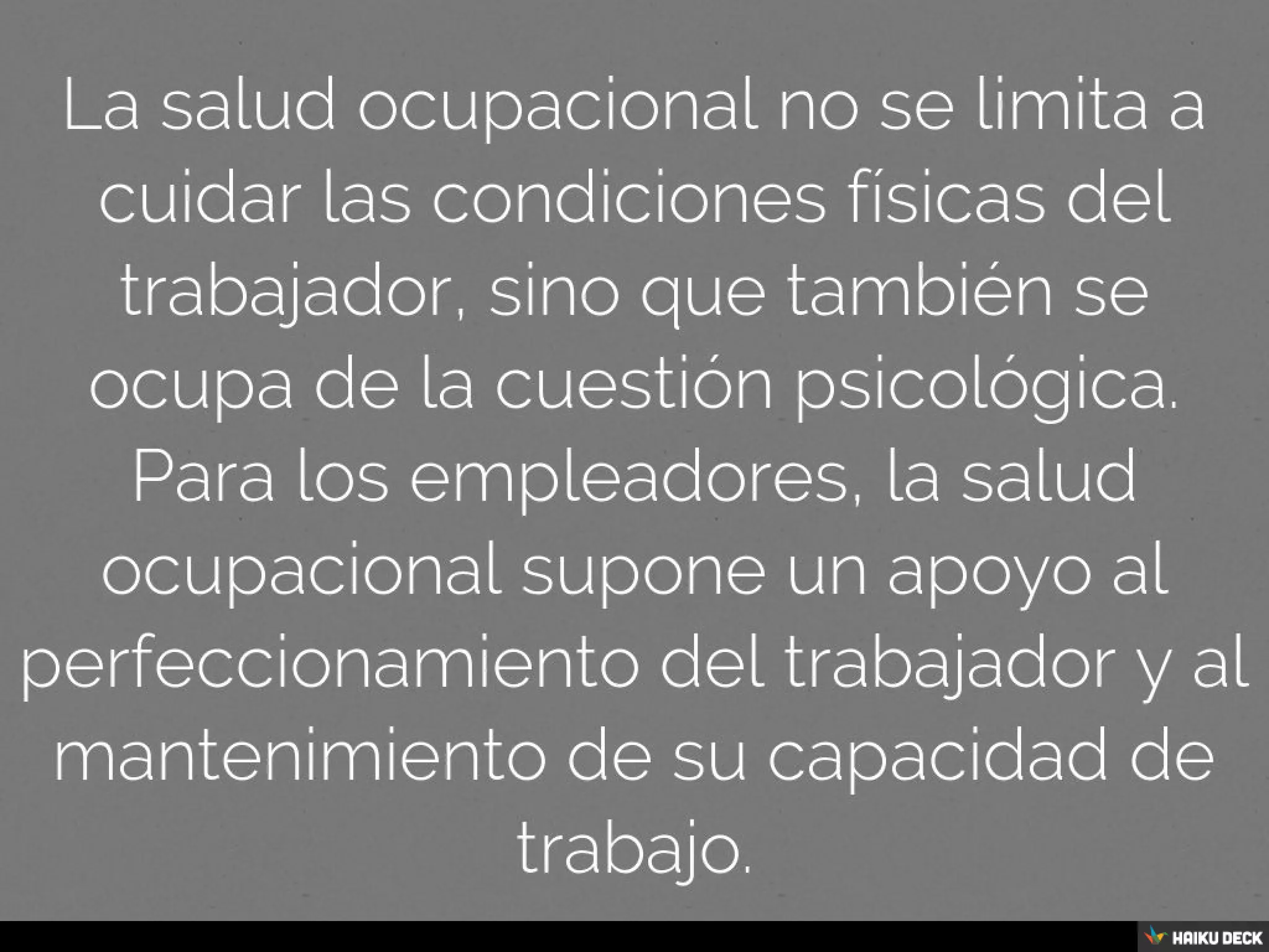 Salud Ocupacional | PPT