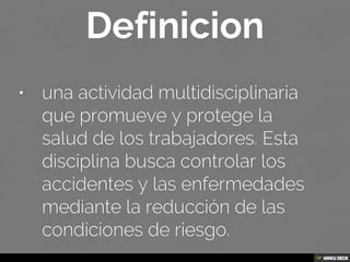 Salud Ocupacional | PPT