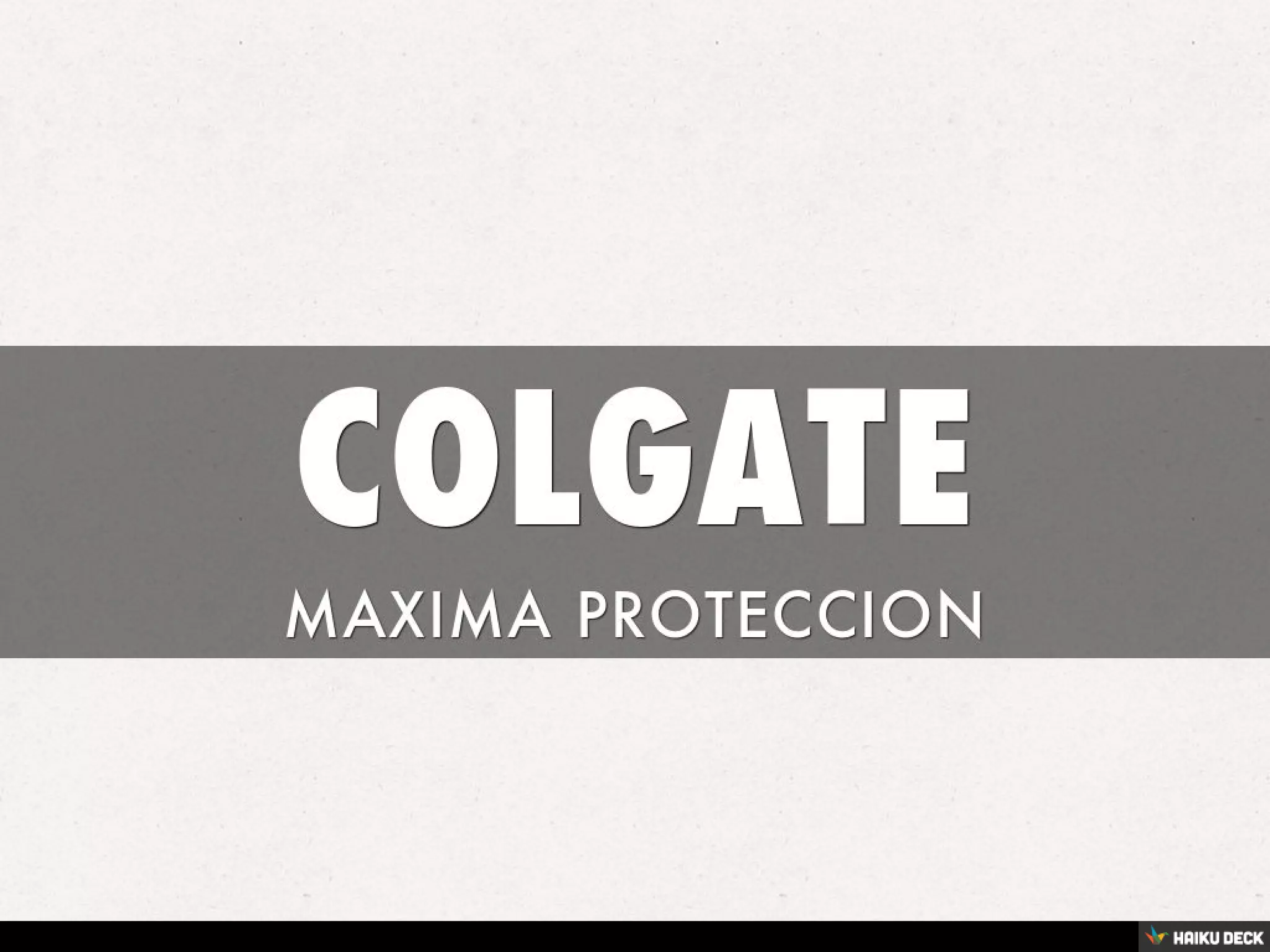COLGATE | PPT