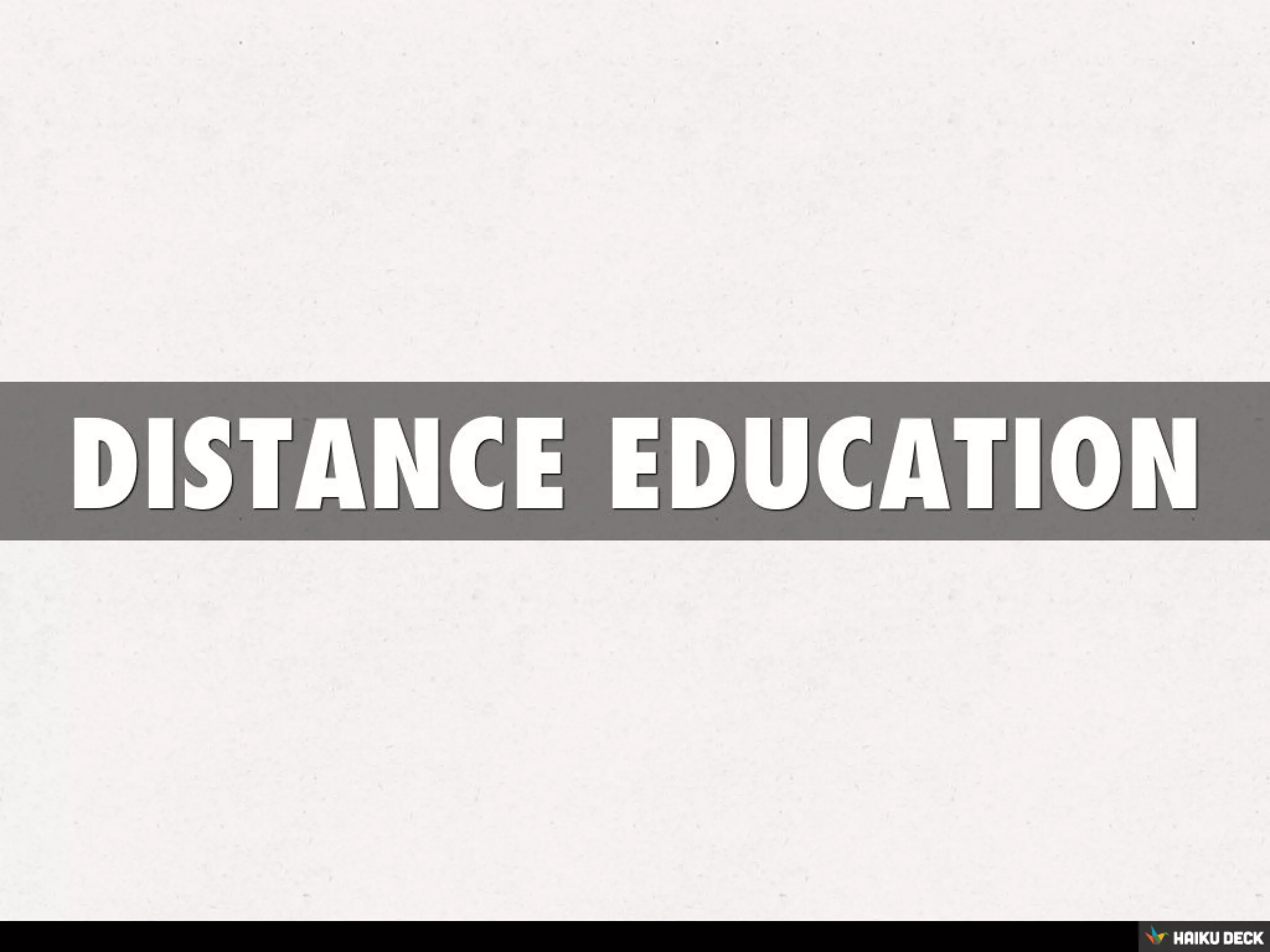 DISTANCE EDUCATION | PDF