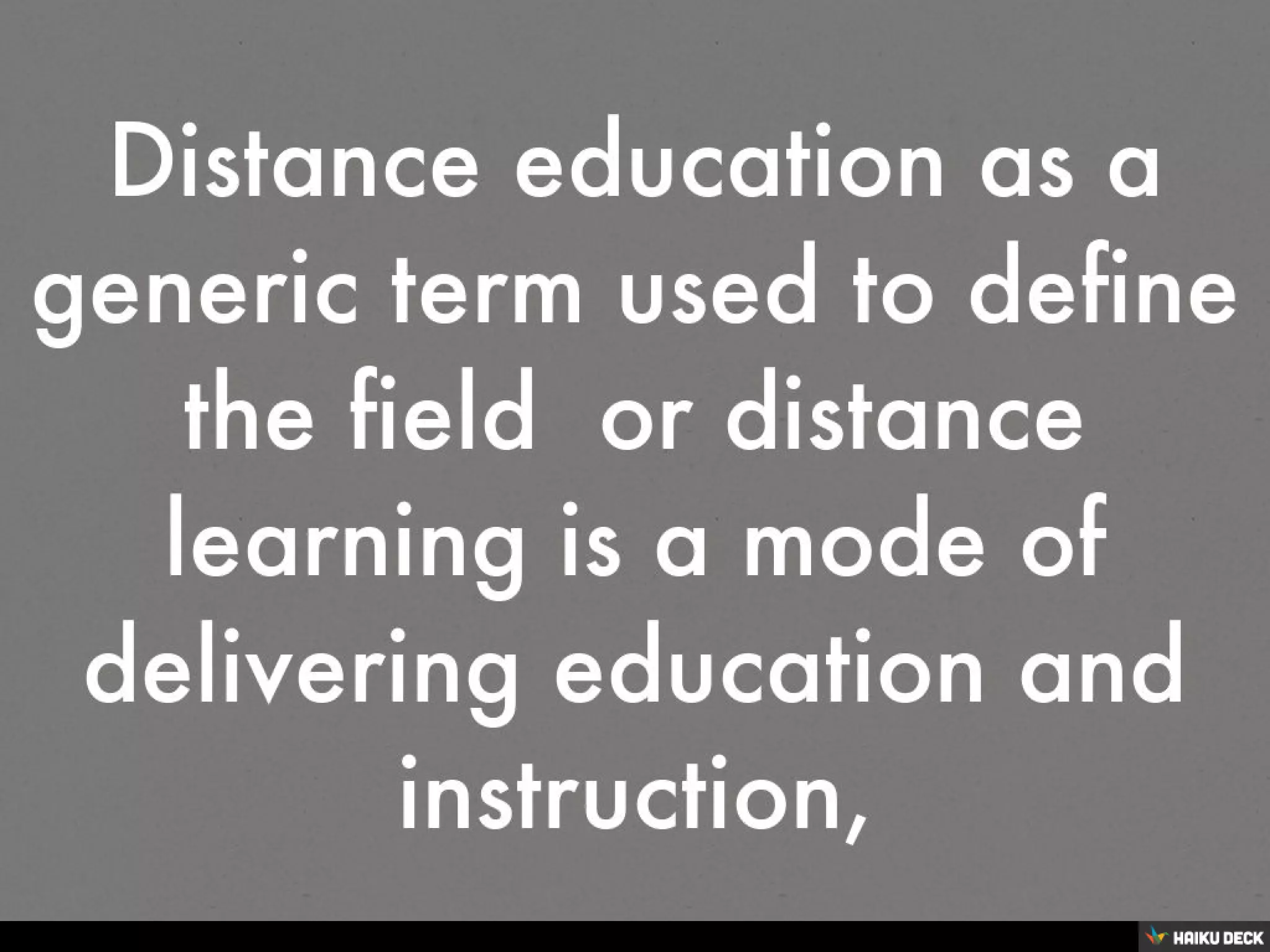 DISTANCE EDUCATION | PDF