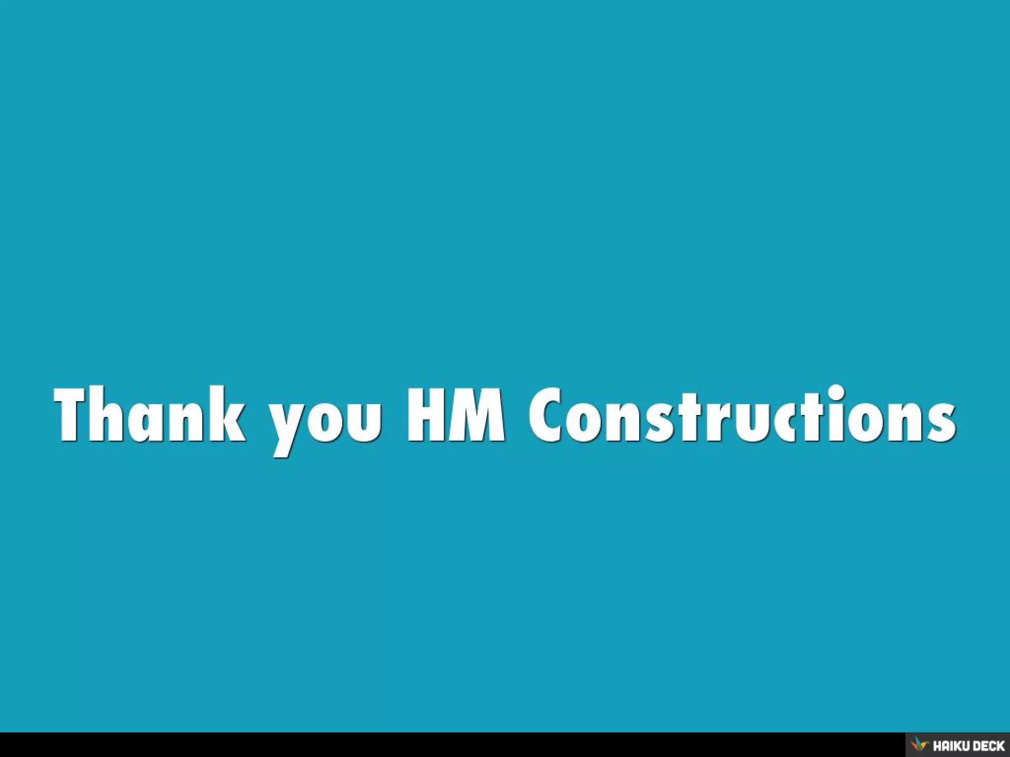HM CONSTRUCTIONS | PPT