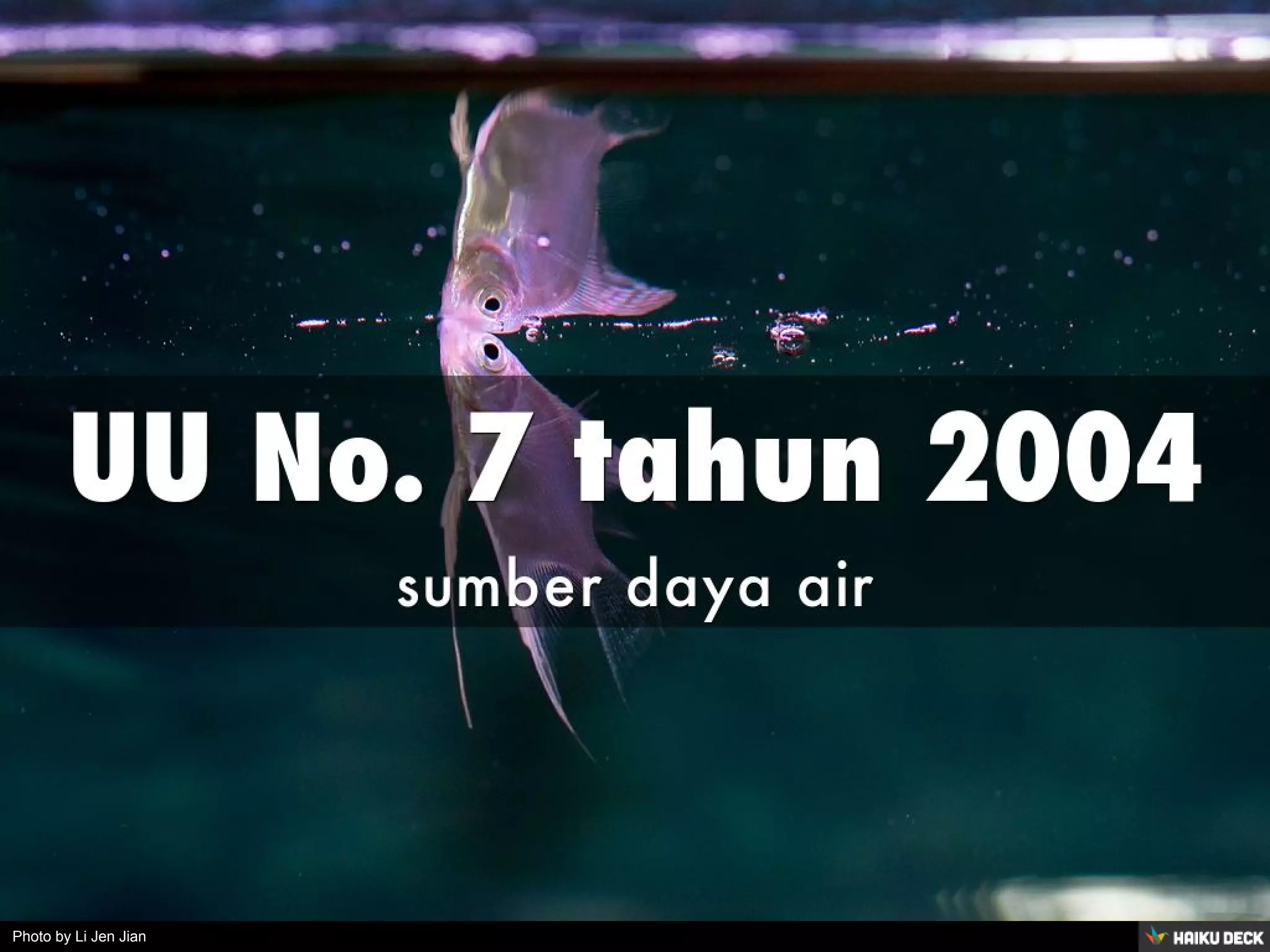 UU No. 7 tahun 2004 | PPT