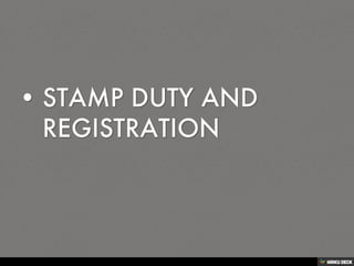 STAMP DUTY AND REGISTRATION | PDF