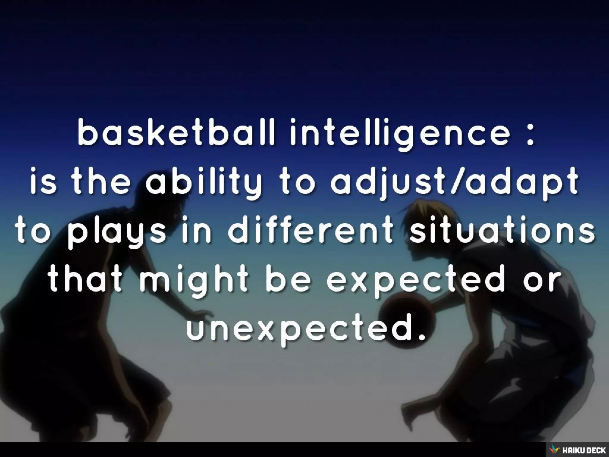 basketball intelligence | PPT