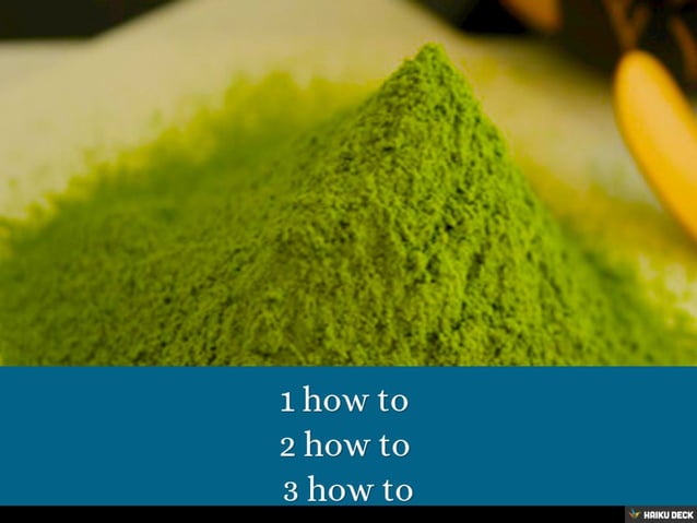 MATCHA Recipes | PPT