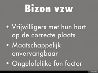 Bizon vzw | PDF