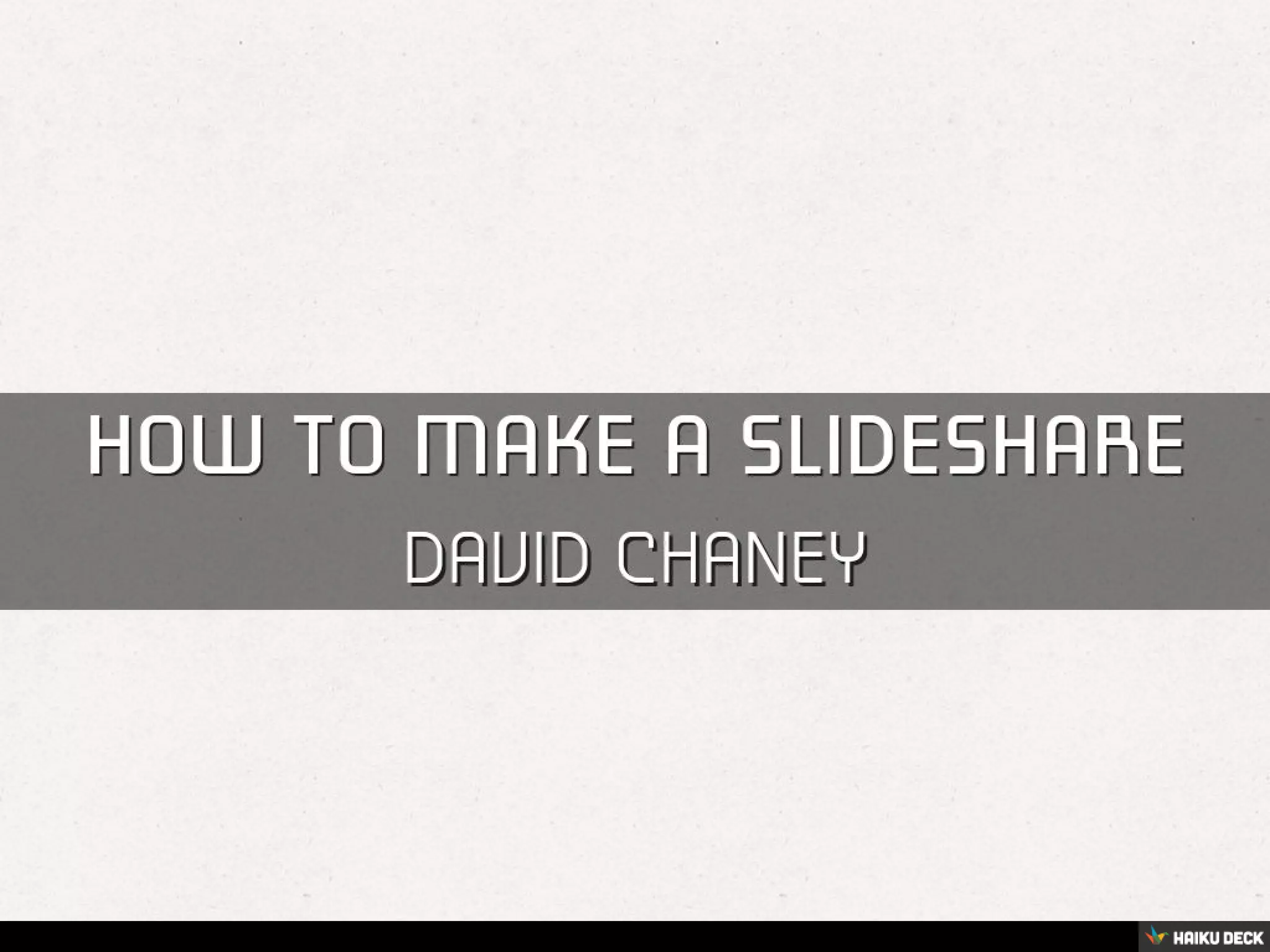 How To make a Slideshare | PDF