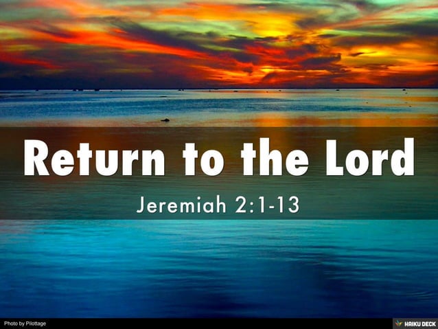 Return to the Lord | PDF | Christianity | Religion & Spirituality