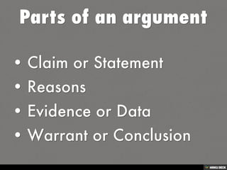 Analyzing Arguments | PPT