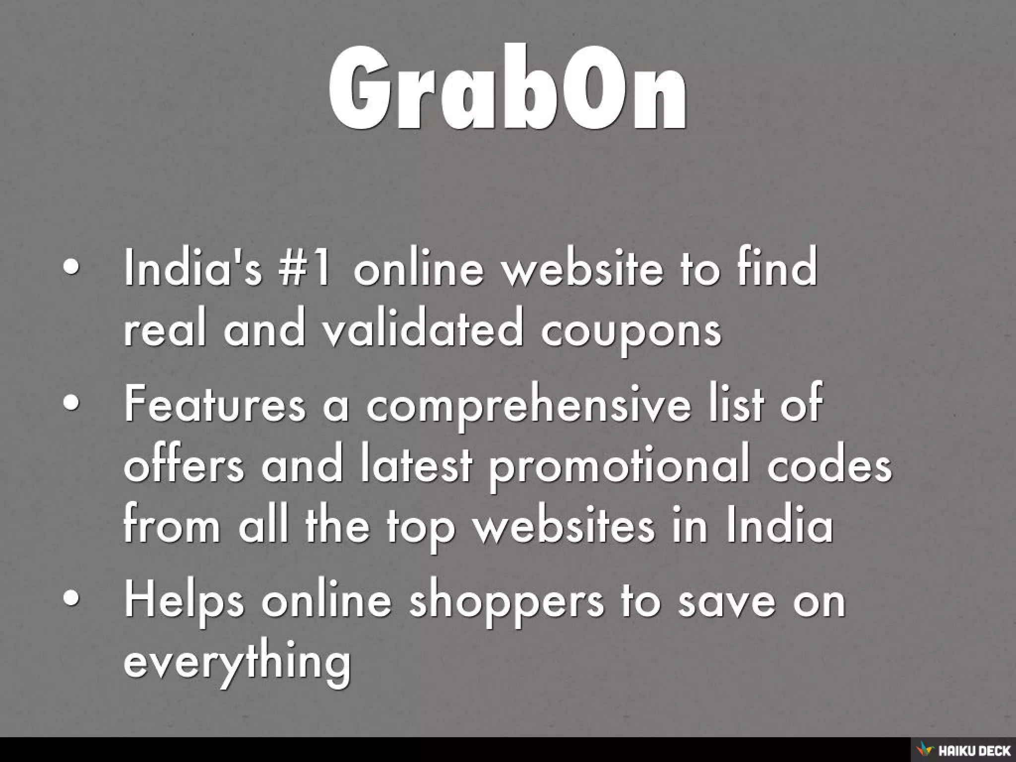 GrabOn | PPT
