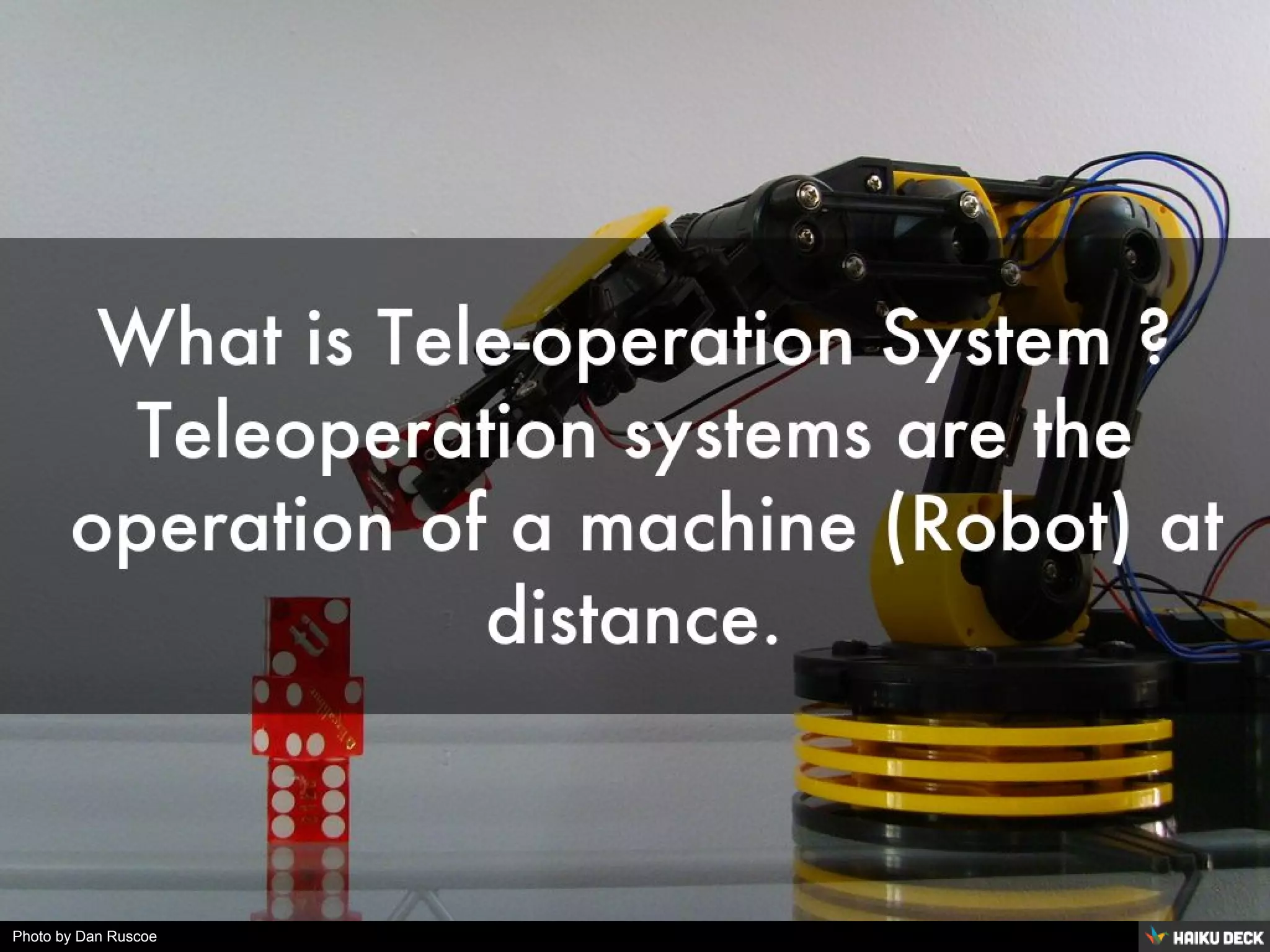 Tele-Operation systems | PDF