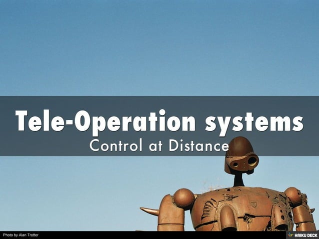 Tele-Operation systems | PDF