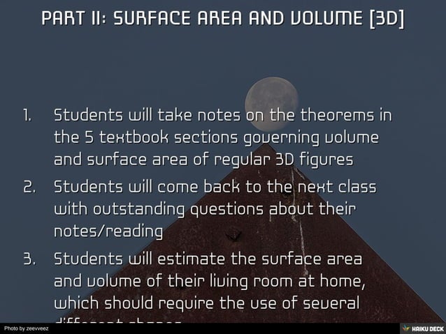 High School Geometry Final Unit Project | PPT