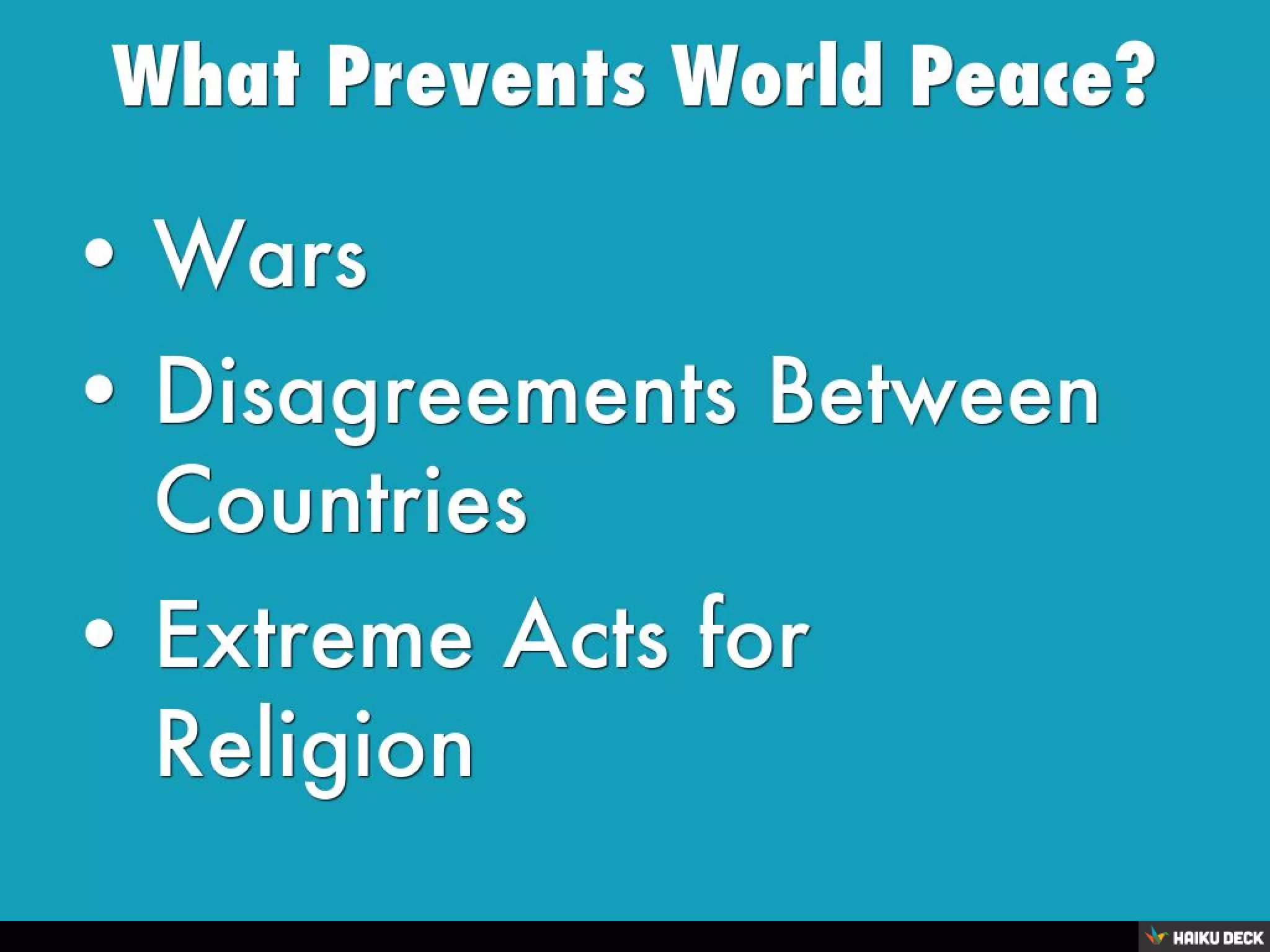 World Peace? | PDF
