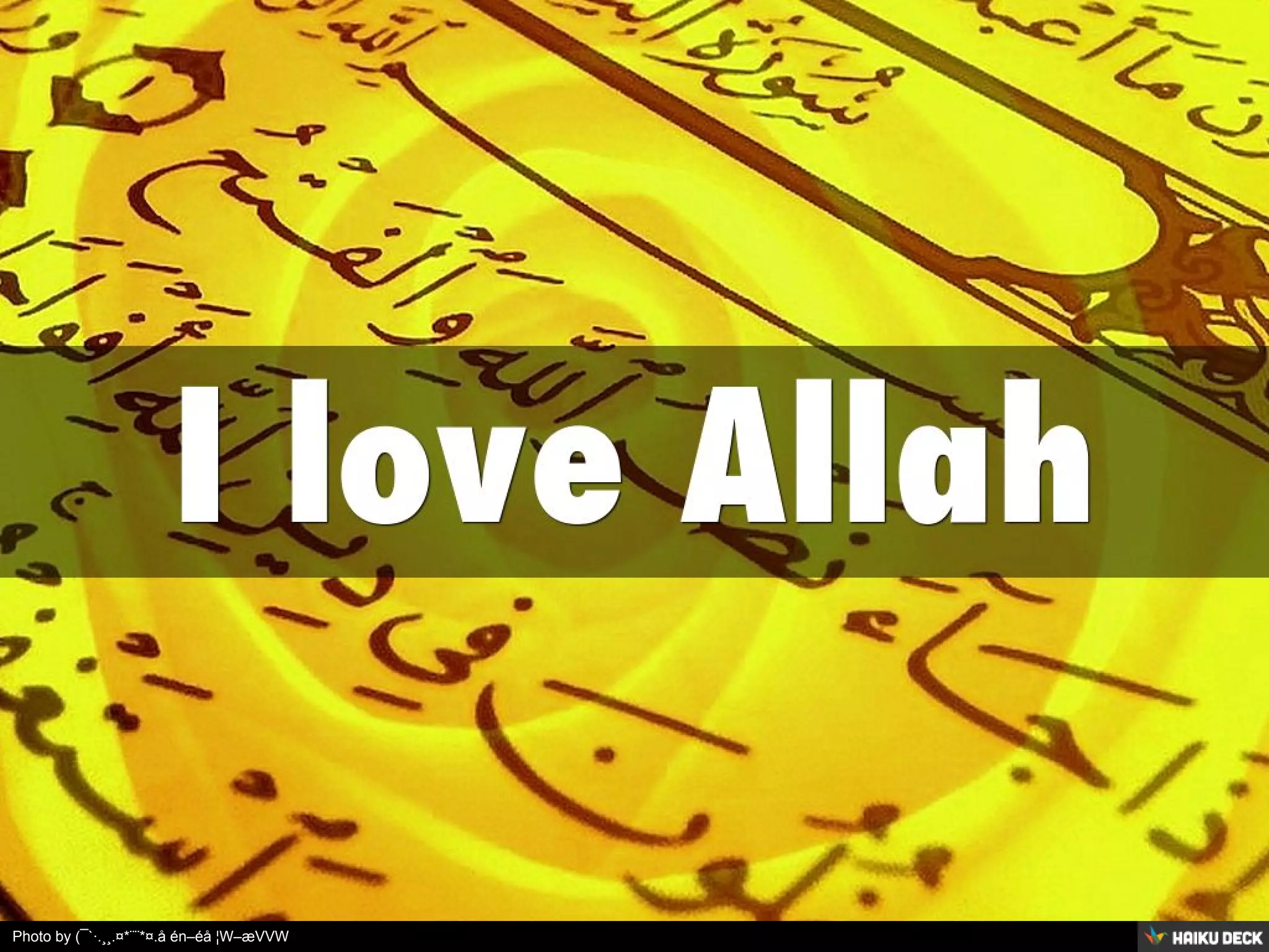 I love Allah | PPT
