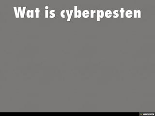 Cyberpesten | PPT