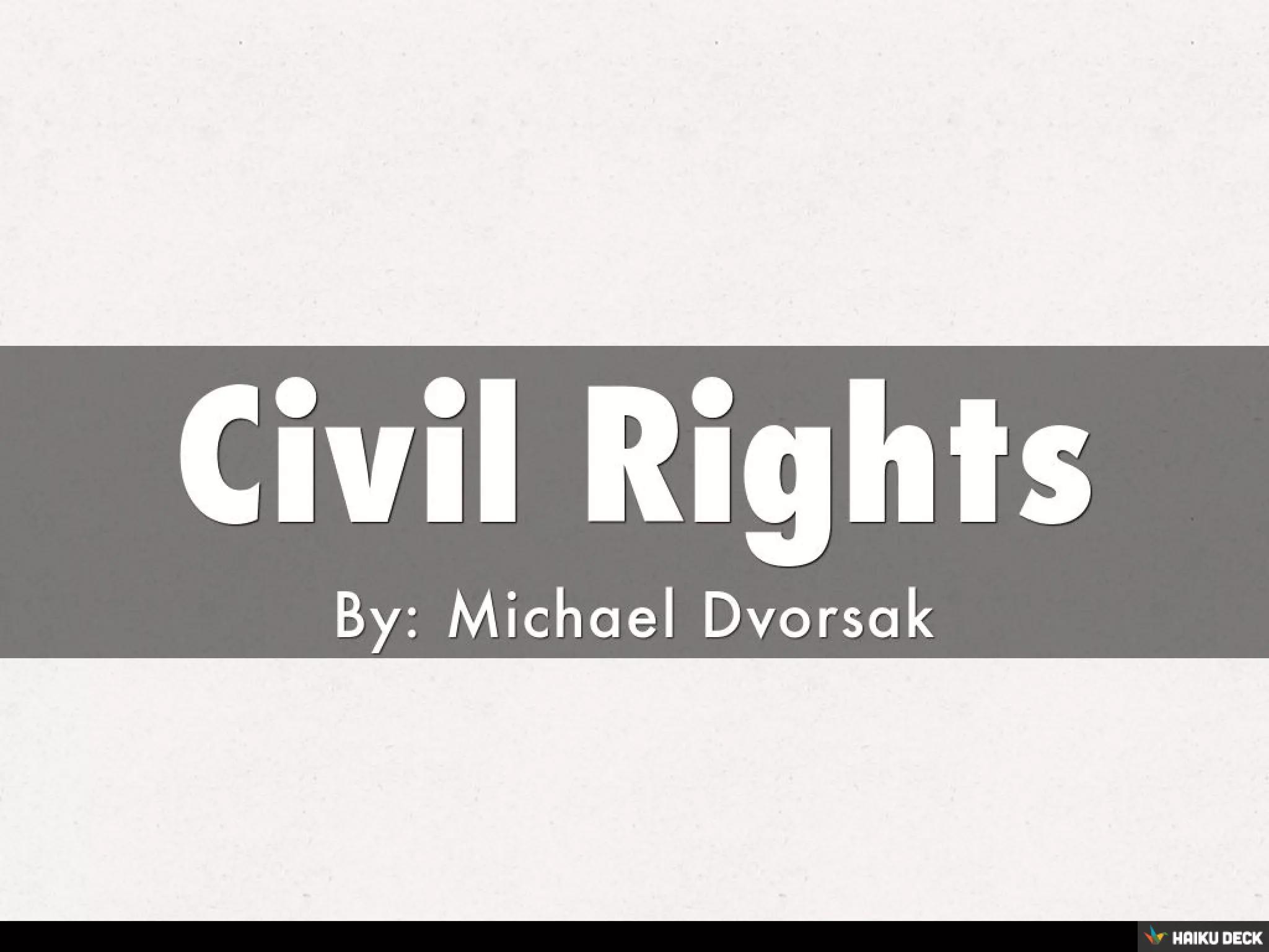 Civil Rights | PPT