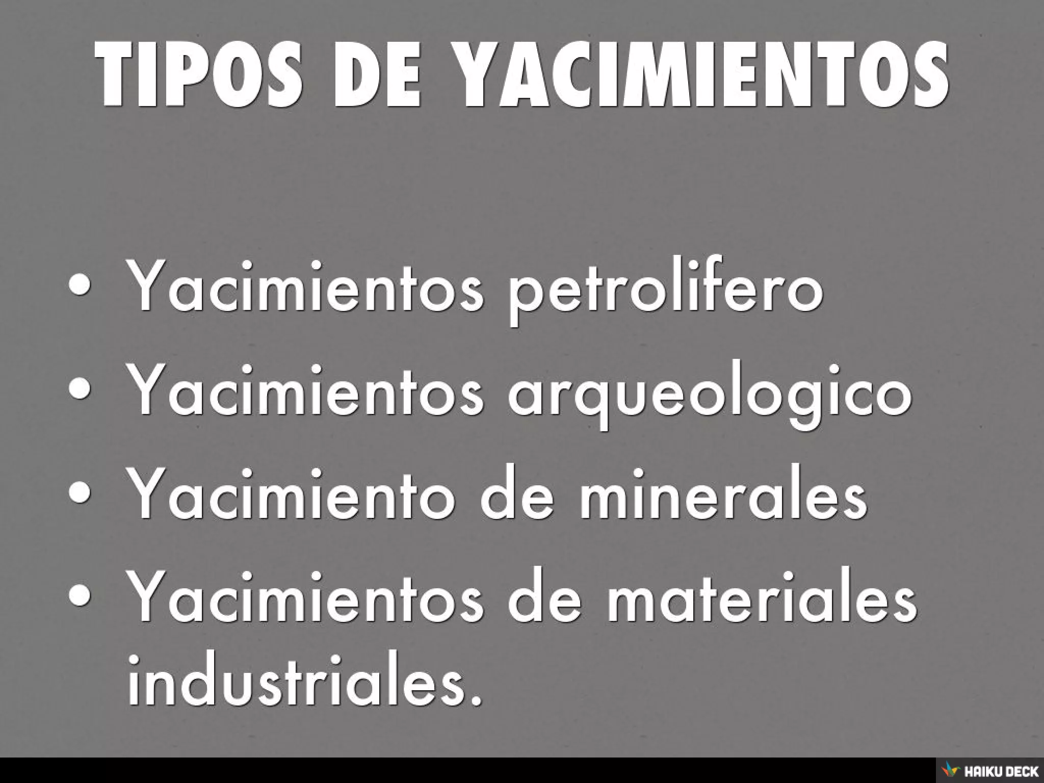 YACIMIENTOS | PDF