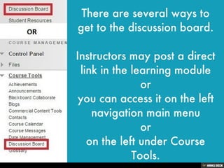 Discussion Board Instructions | PPT