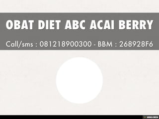 OBAT DIET ABC ACAI BERRY | PDF