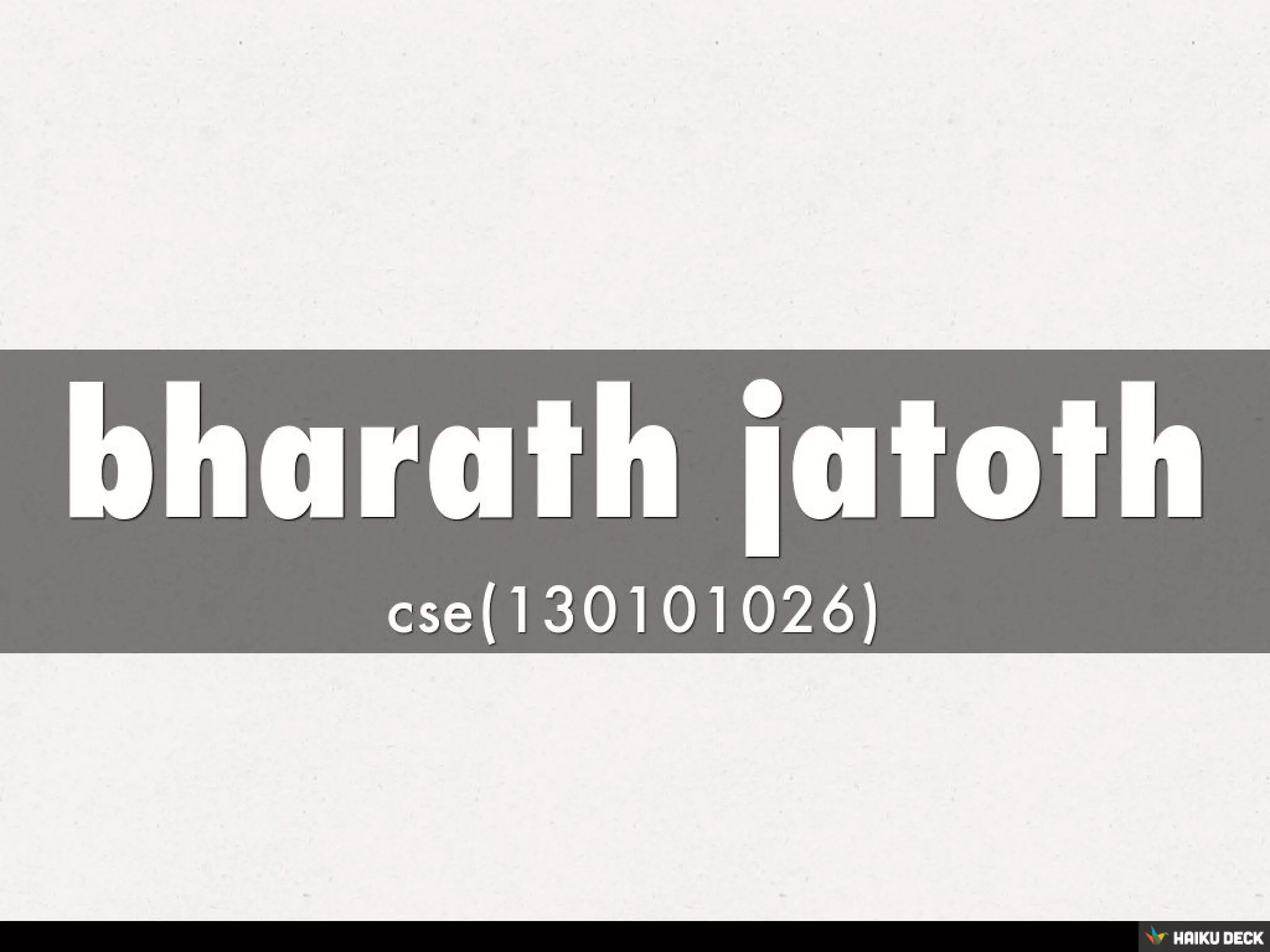 bharath jatoth | PPT