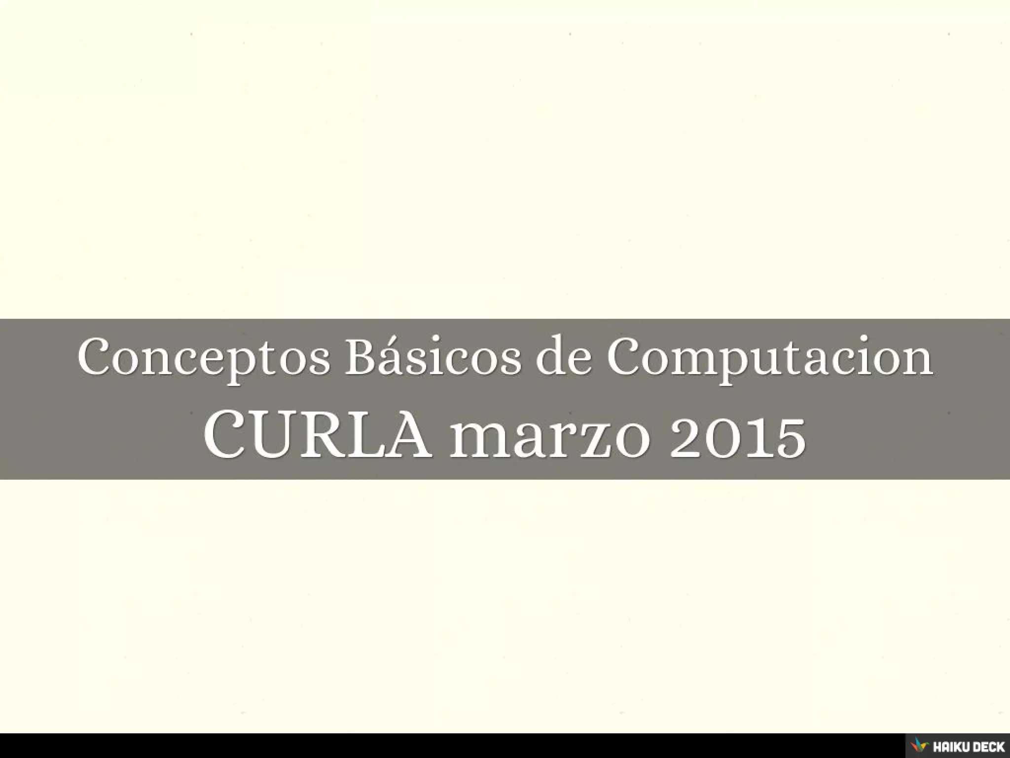 Conceptos Básicos de Computacion | PDF