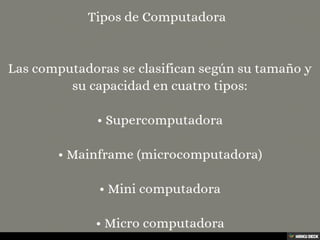 Conceptos Básicos de Computacion | PPT
