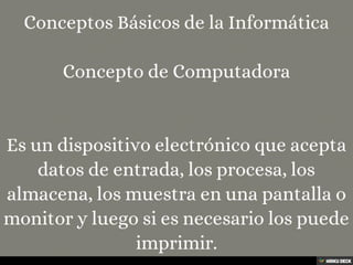 Conceptos Básicos de Computacion | PPT