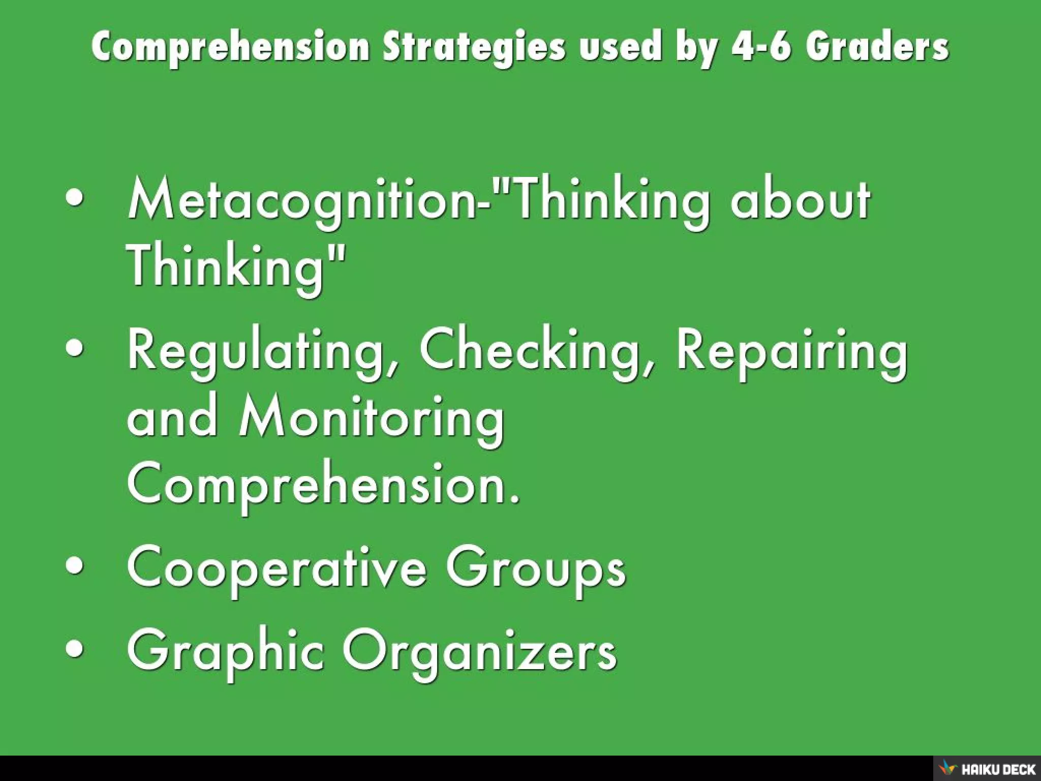 Why Support Comprehension??? | PPT