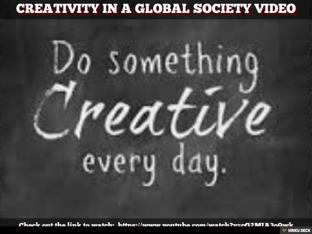 The value of creativity | PPT