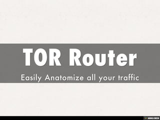 TOR in Router | PDF
